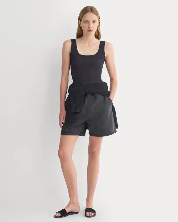 Everlane Pull-on Denim Shorts - Midnight