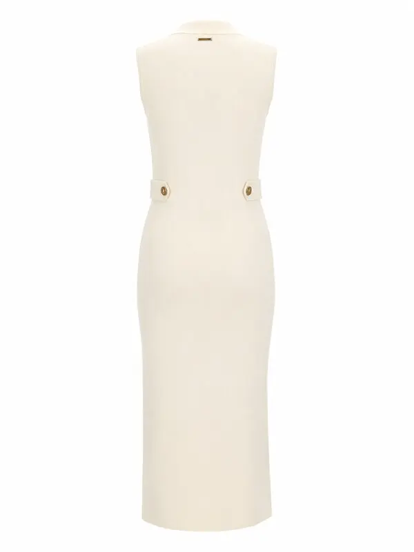 Michael Kors Abito Midi In Maglia Stretch