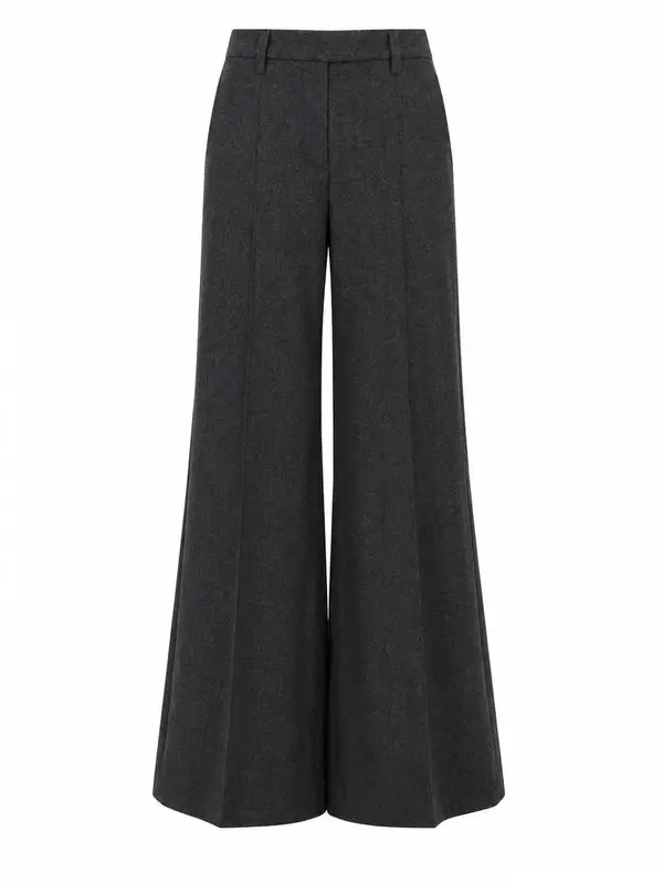 Brunello Cucinelli Pantalone Ampio In Lana E Cashmere