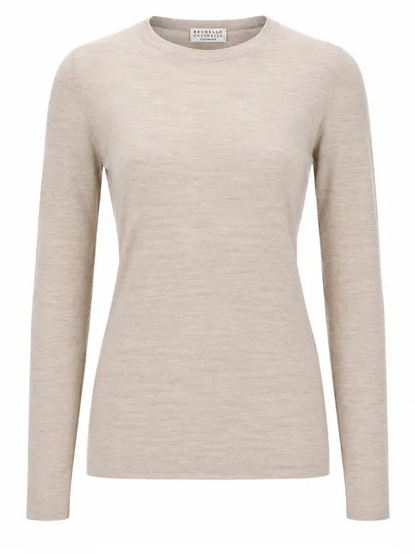 Brunello Cucinelli Lightweight Cashmere And Silk Knit Top