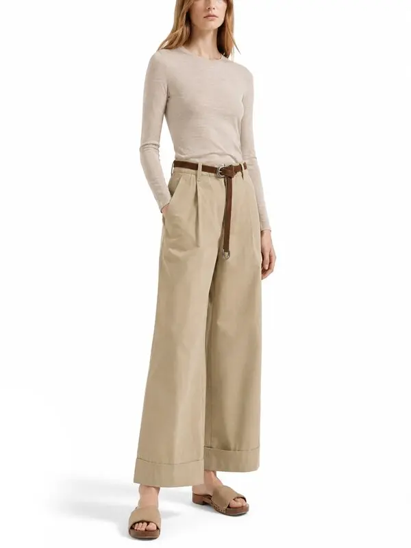 Brunello Cucinelli Lightweight Cashmere And Silk Knit Top