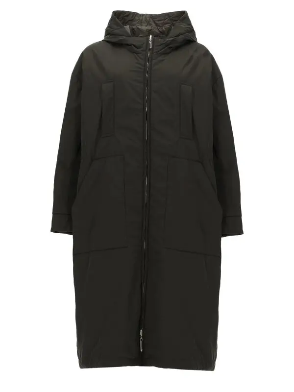 Max Mara Parka Imbottito Reversibile "bosco - Green