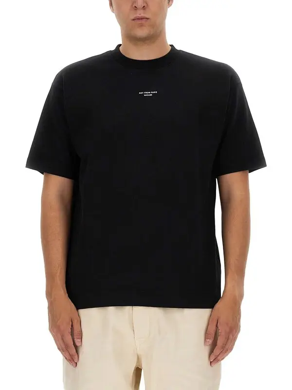 Drole De Monsieur T-shirt "slogan - Black