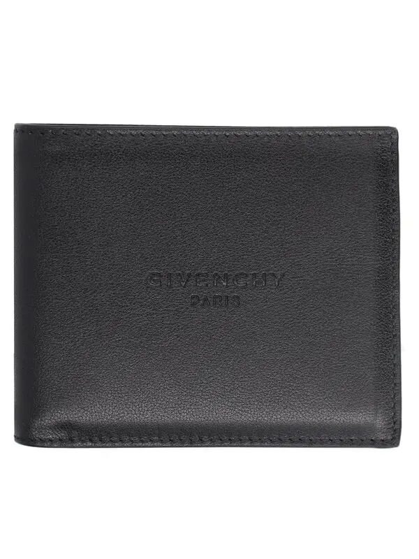 Givenchy Bi-fold Leather Wallet - Black