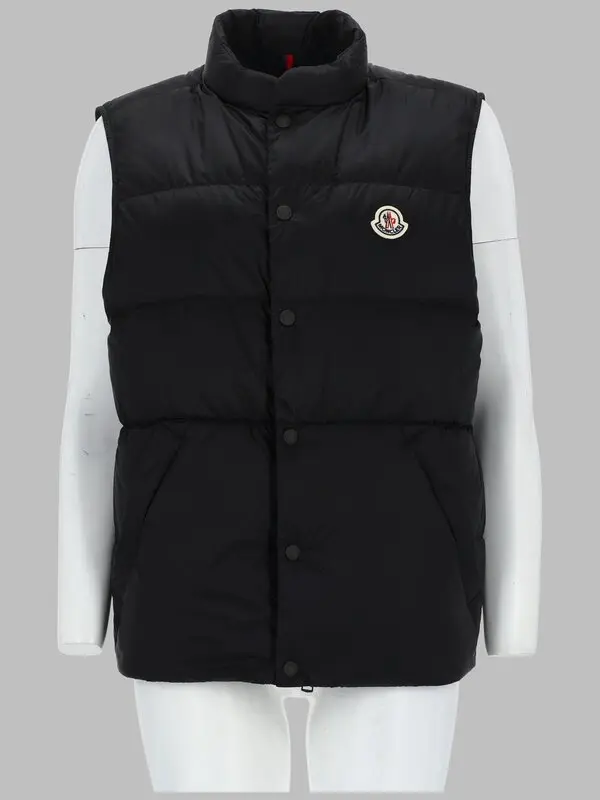 Moncler Quilted Padded Gilet - Black