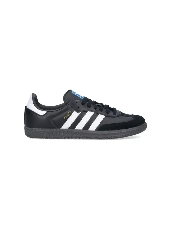 Adidas Samba Leather Sneakers - Black