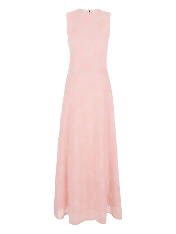 ROTATE BY BIRGER CHRISTENSEN Long Dress With Floral Pattern - Rosa