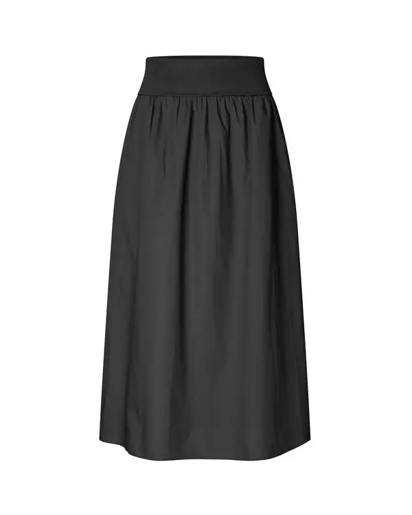 SAMSOE SAMSOE Organic Cotton Mini Skirt - Black