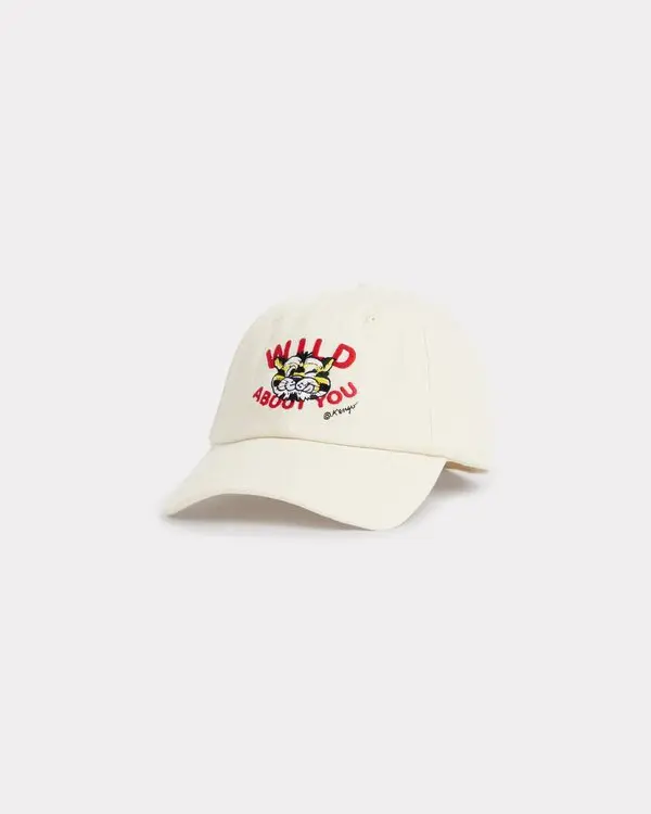 Kenzo Cotton Baseball Cap - Beige