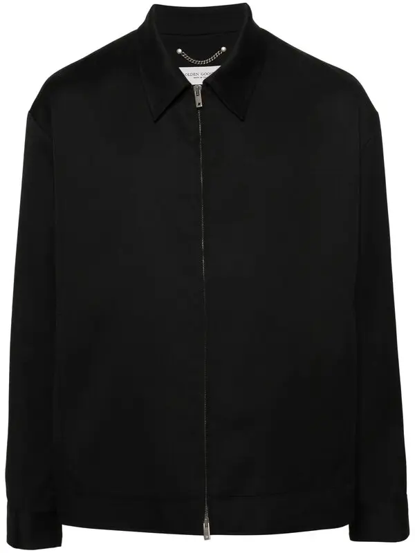 GOLDEN GOOSE Double Gold Star Back Wool Jacket - Nero