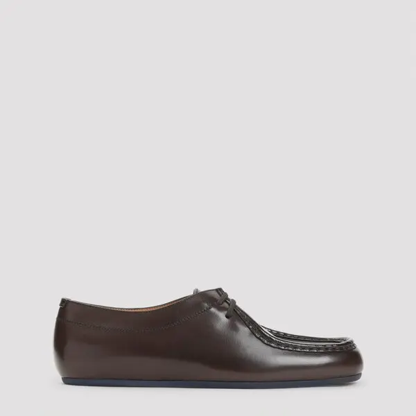 JIL SANDER Fw26 Calf Leather Lace-up Shoes - Brown