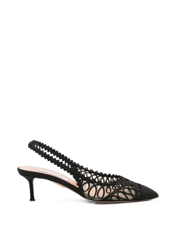 AQUAZZURA Kahlo Sling 50 Pumps - Black