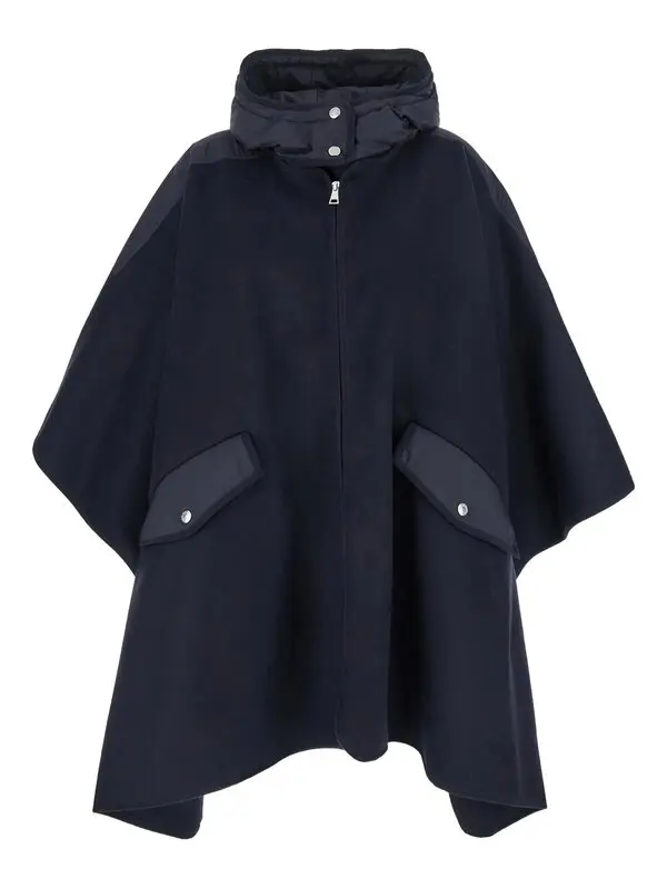 Moncler Long-season Hooded Wool-blend Zip Jacket