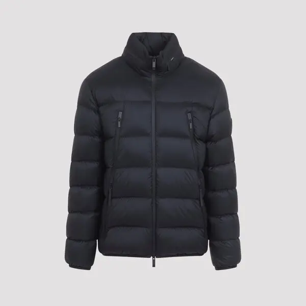Moncler Down Jacket In Polyamide With 90% Down & 10% Feather Insulation - Black
