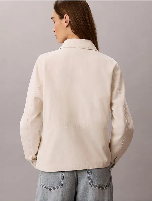 Calvin Klein Cotton Canvas Zip-up Jacket