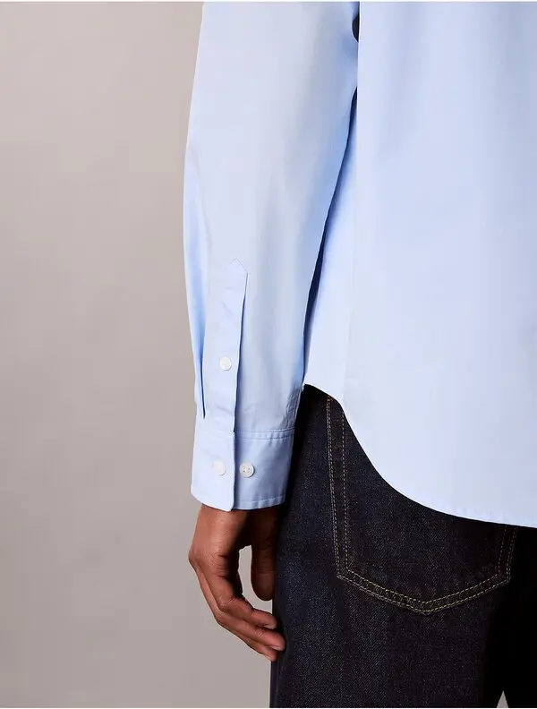 Calvin Klein Utility Washed Poplin Easy Shirt - Windsurfer