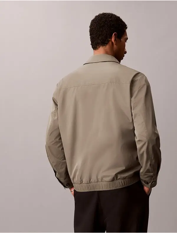 Calvin Klein Matte Full Zip Jacket With Monogram Logo