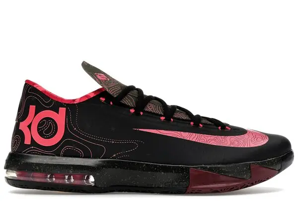 Nike Kd 6 Meteorology Sneakers - Black/atomic Red/medium Olive