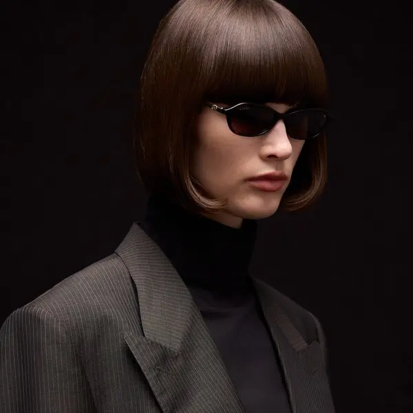 Gucci Oval Frame Sunglasses