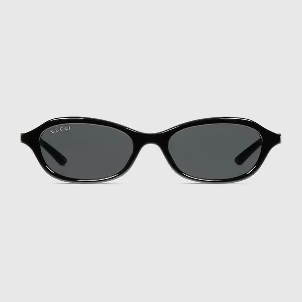 Gucci Oval-frame Sunglasses - Black