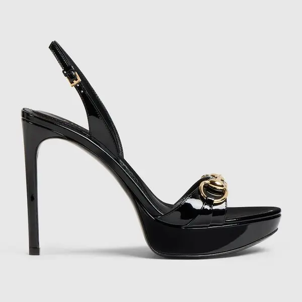 Gucci Donna Platform Stiletto Sandal - Black