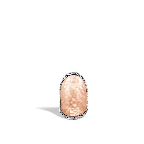 John Hardy Classic Chain Hammered Saddle Ring