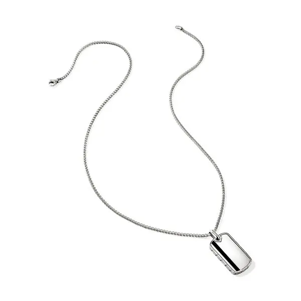 John Hardy Tag Necklace Enamel