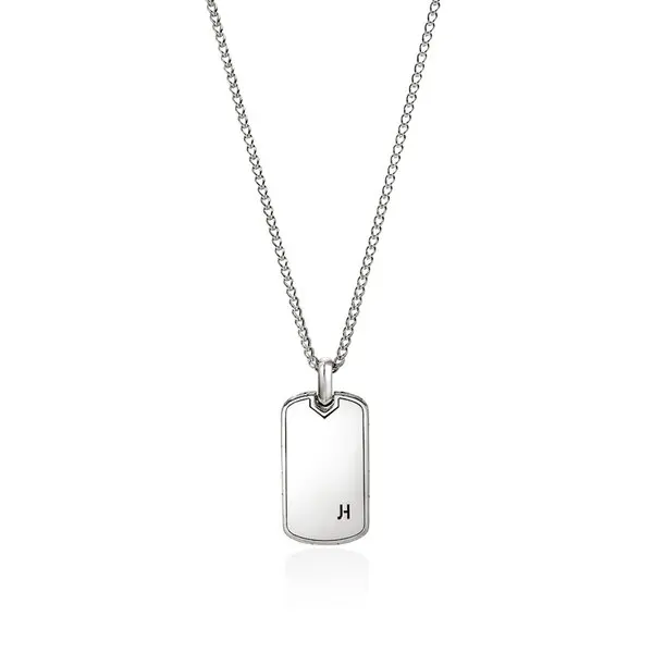 John Hardy Tag Necklace Enamel