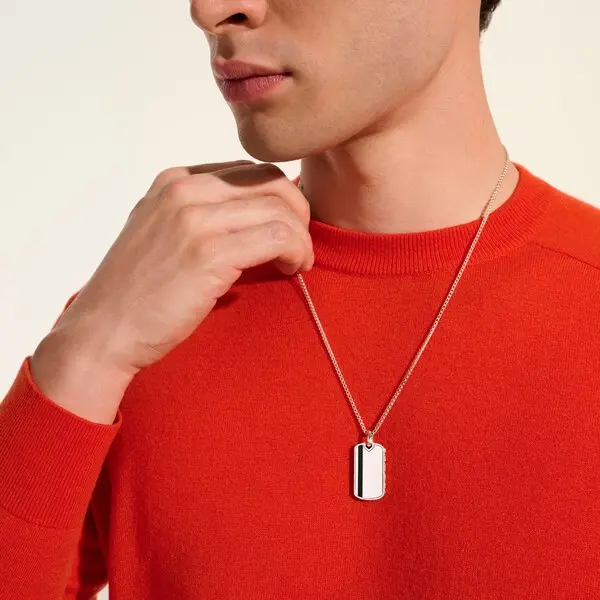 John Hardy Tag Necklace Enamel
