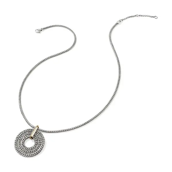 John Hardy Rata Chain Pendant Necklace Gold