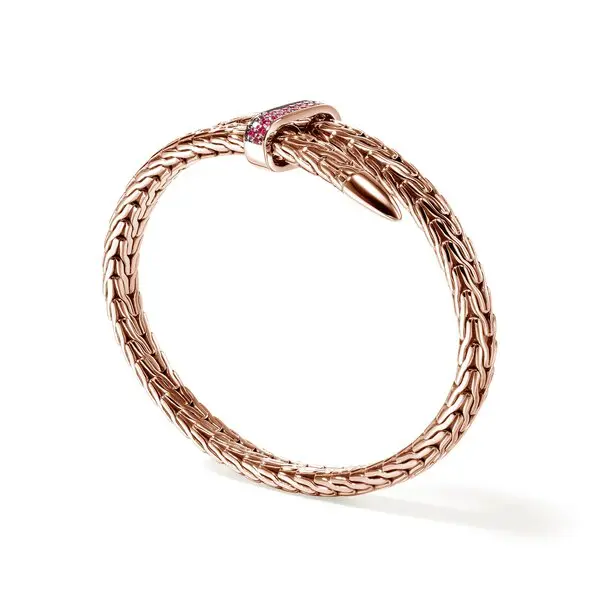 John Hardy Spear Flex Cuff, Rose Gemstones