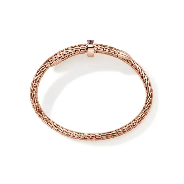 John Hardy Spear Flex Cuff, Rose Gemstones