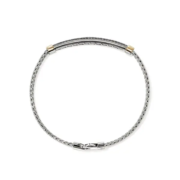 John Hardy Jh Essential Pave Bracelet, Gold Gemstones