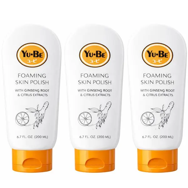 YU-BE, INC. Foaming Skin Polish Trio - Orange