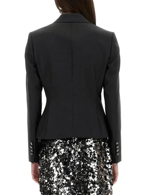 Dolce & Gabbana Double-breasted Jacket With Dg Logo Buttons