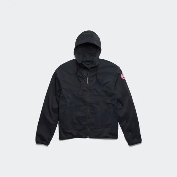 Canada Goose Killarney Lightweight Hooded Windbreaker Jacket - Black