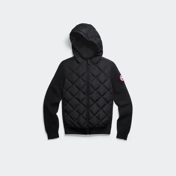 Canada Goose Hybridge Quilted Knit Hoodie - Black