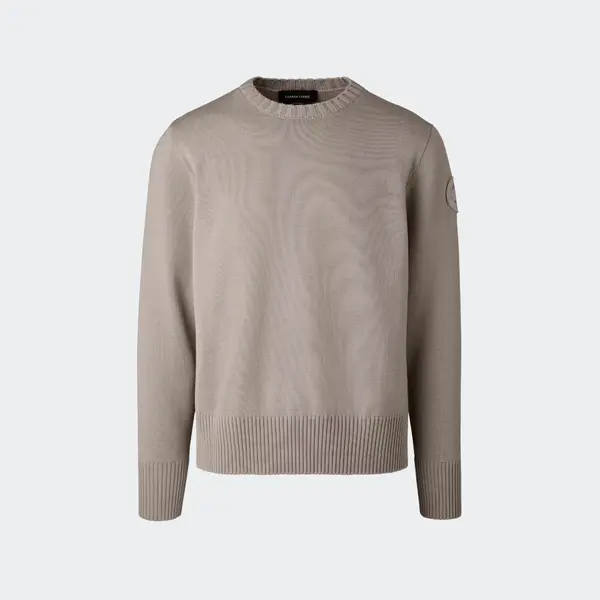 Canada Goose Rosseau Crewneck Sweater Merino Wool - Limestone
