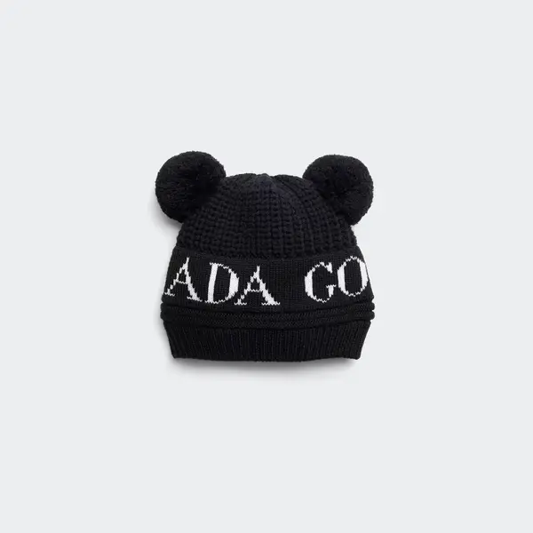 Canada Goose Double Pom Beanie - Black