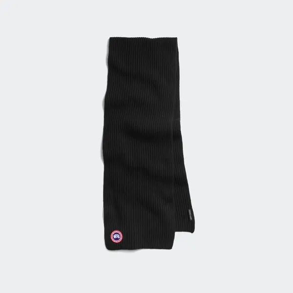 Canada Goose Cashmere Blend Rib Scarf - Black