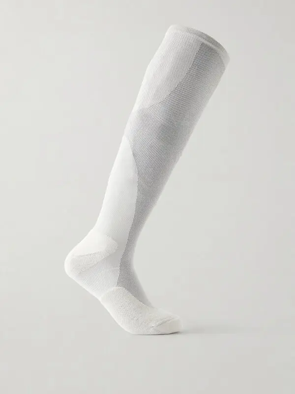 On Stretch-knit Running Socks - Neutrals