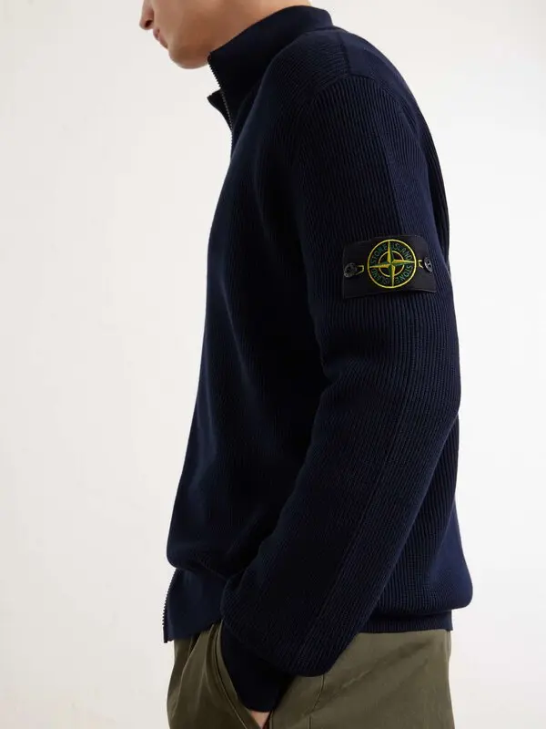 Stone Island Ribbed Cotton Sweater