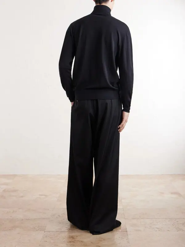 Dries Van Noten Merino Wool Rollneck Sweater