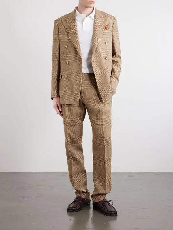 Polo Ralph Lauren Double-breasted Houndstooth Blazer - Neutrals
