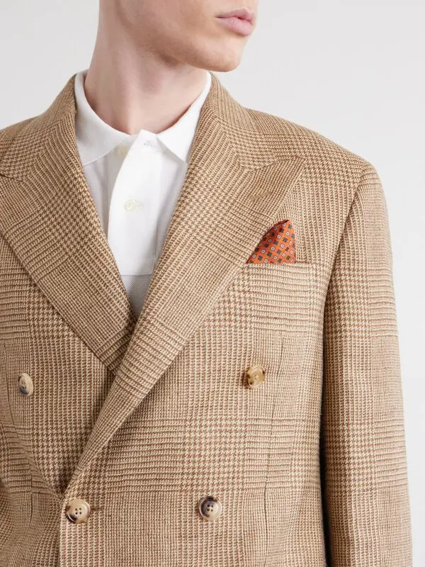 Polo Ralph Lauren Double-breasted Houndstooth Blazer - Neutrals