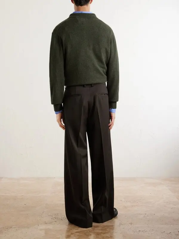 SSSTEIN Wide-leg Wool Trousers