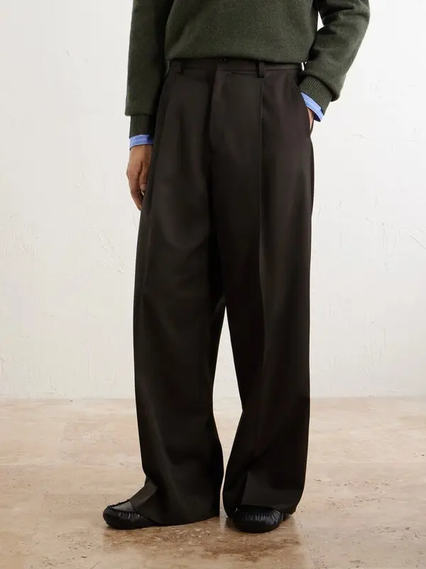 SSSTEIN Wide-leg Wool Trousers