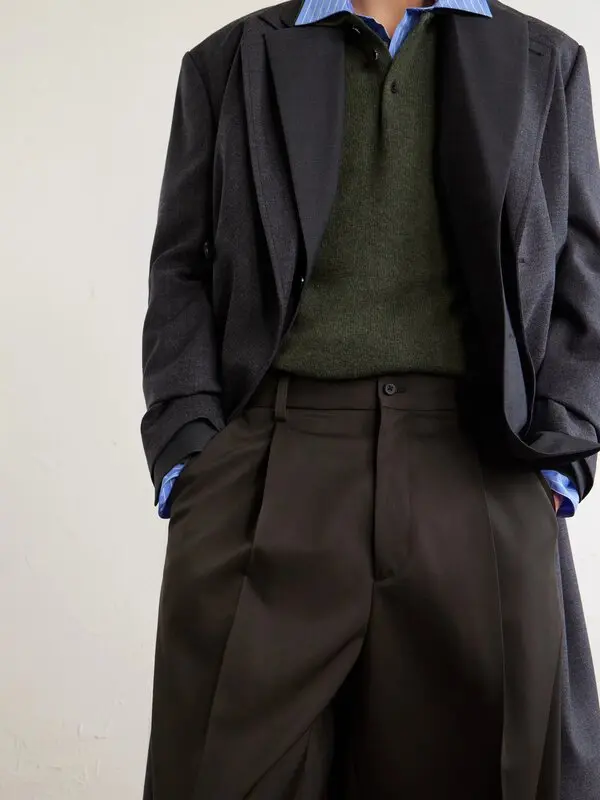 SSSTEIN Wide-leg Wool Trousers