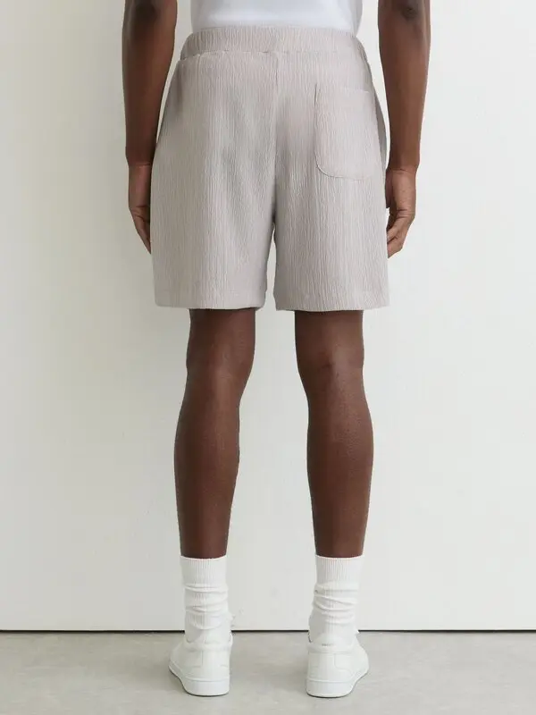 REISS Flint Textured Drawstring Shorts