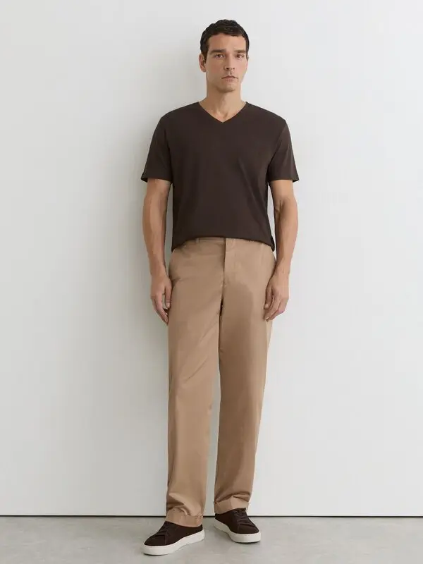 REISS Dayton Cotton V-neck Tailored-fit T-shirt